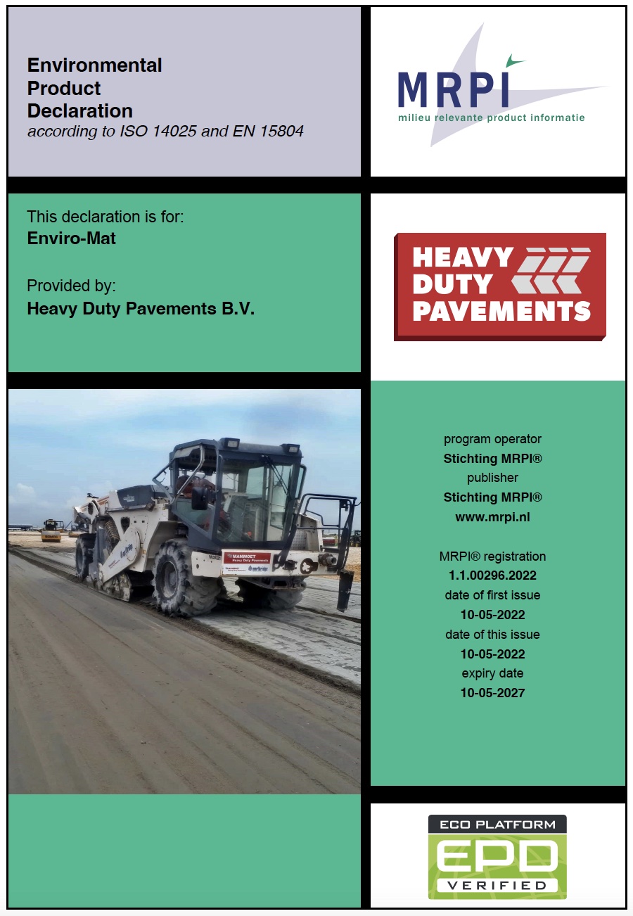 Heavy Duty Pavements B.V. - Enviro-Mat - Milieu Relevante Product ...