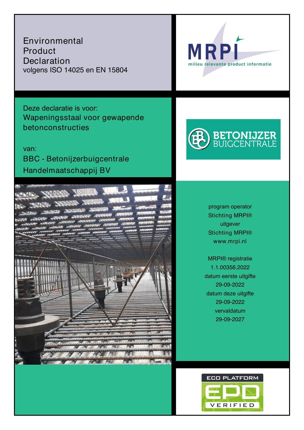 BBC - Betonijzerbuigcentrale Handelmaatschappij BV - Wapeningsstaal ...