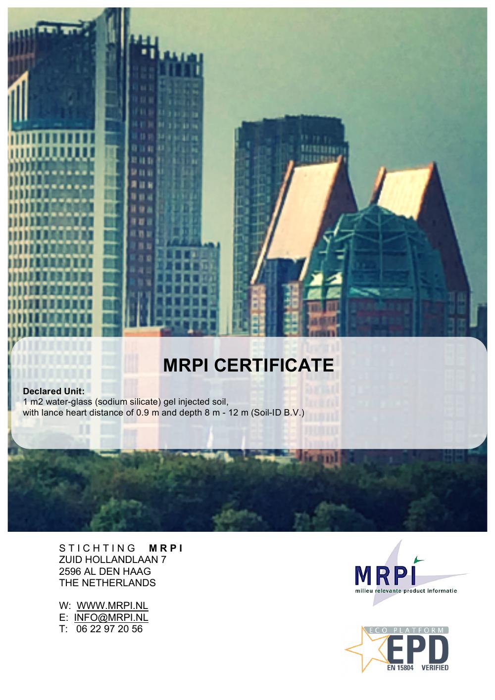 Soil-id - NULL - Milieu Relevante Product Informatie